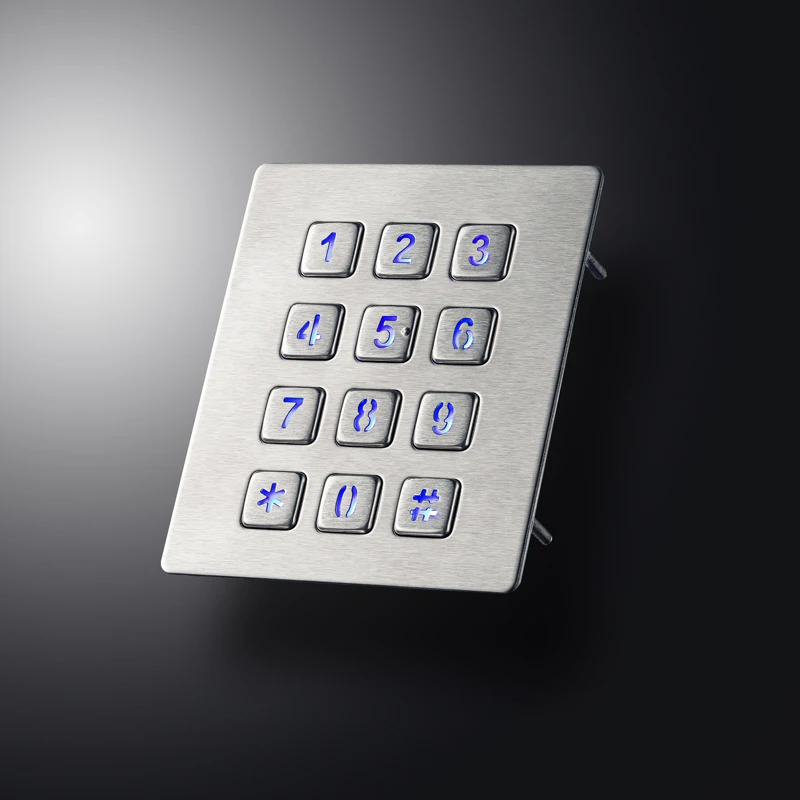 12-Keys-3x4-Matrix-USB-Kiosk-Illuminated-Keypads-Metal-Stainless-Steel ...