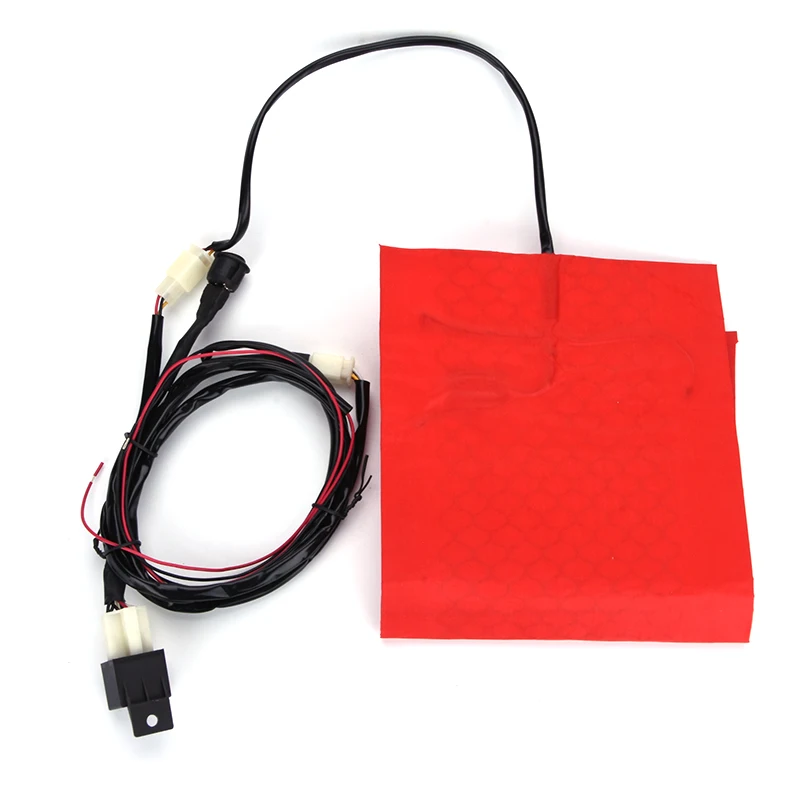 25W-12V-Universal-Waterproof-Motorcycle-ATV-Seat-Heated-Cushion-Carbon ...