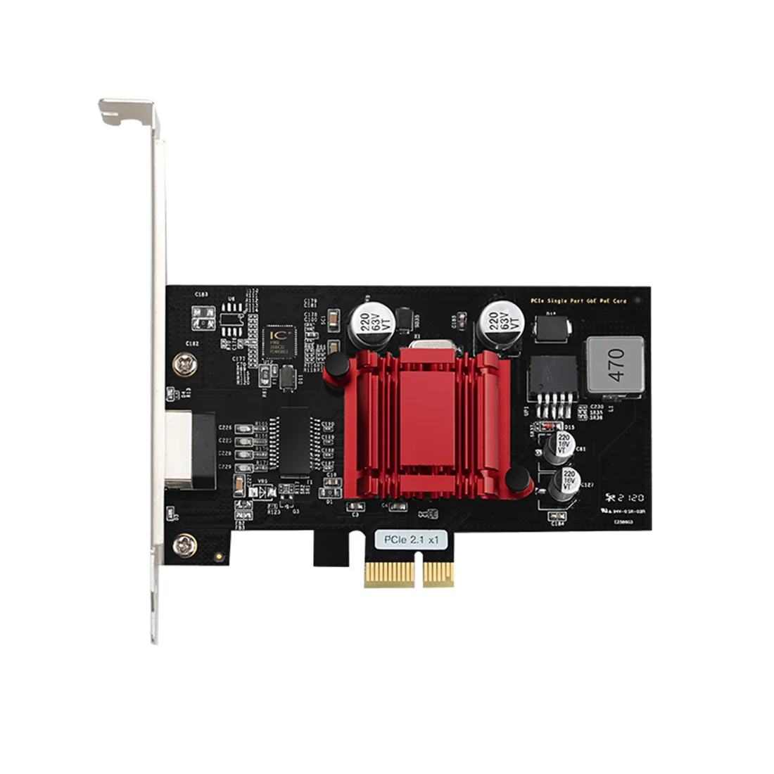 DIEWU POE PCI-E Network Card POE 10/100/1000M Gigabit Ethernet ...