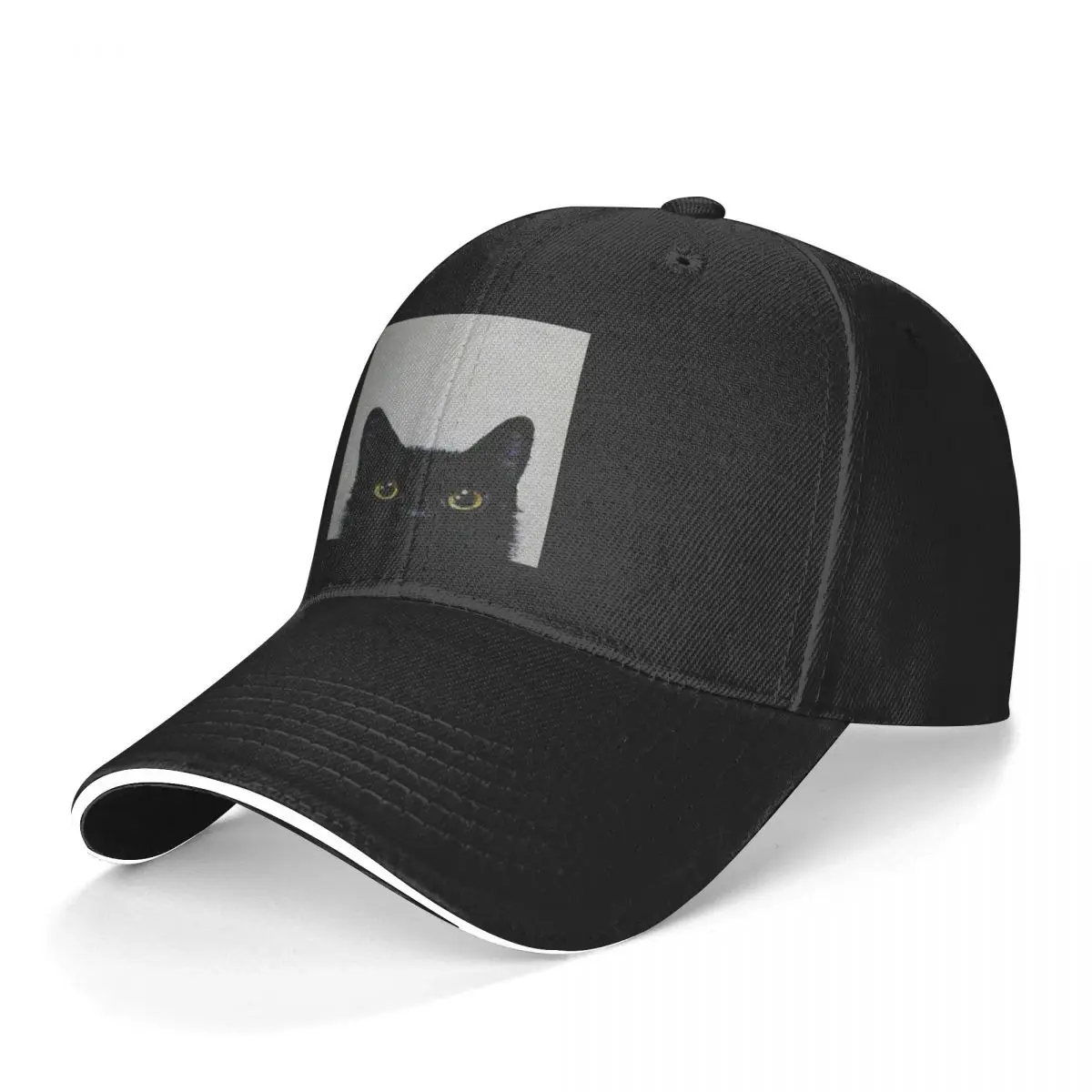 Cat-Baseball-Cap-Black-Cat-Wholesale-Polyester-Urban-Baseball-Hat-Big ...