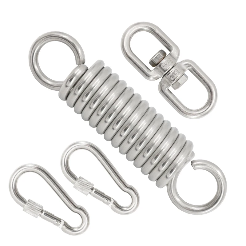 304 Stainless Steel Heavy Duty Hanging Kit Spring Hook 360 Degree ...