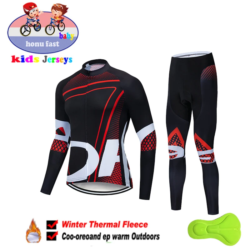 2021-Winter-Keep-Warm-Children-s-Cycling-Clothing-Kids-Bike-Jersey-Suit ...