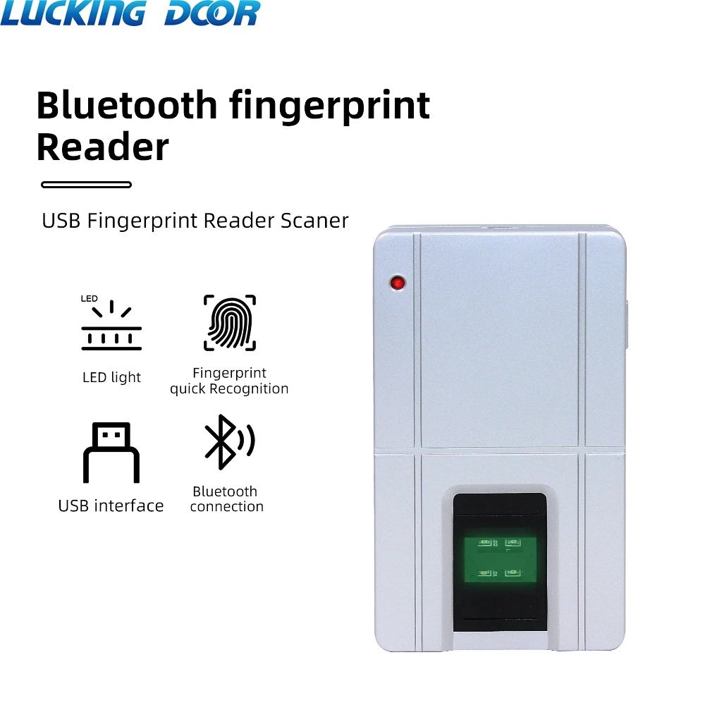 Bluetooth Fingerprint Reader Support Windows Android Ios Linux System Dc 5v Micro Usb Biometric ...