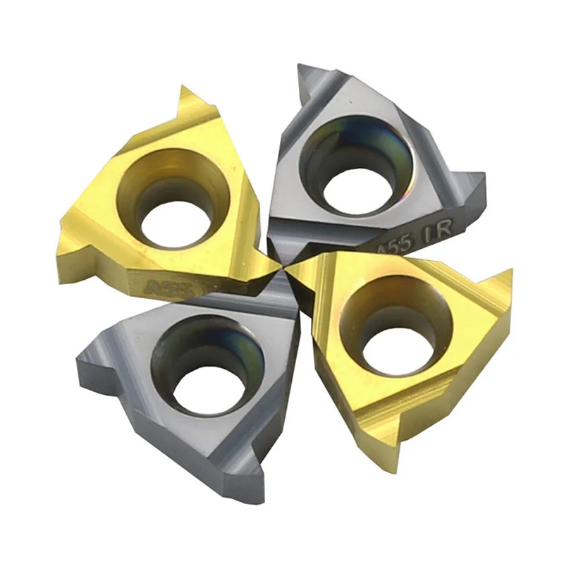 10pc 11ir A60 A55 Carbide Threaded Insert Steel Parts Thread Turning ...