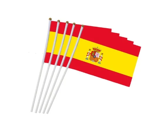 Bandeiras manuais da espanha, bandeiras que balançam de 14*21cm com ...