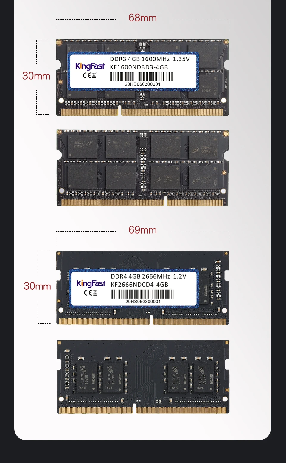 Memoria Ram KingFast DDR3 DDR4 4GB-16GB 1600 - 3200mHz Gamer. | Marketmex