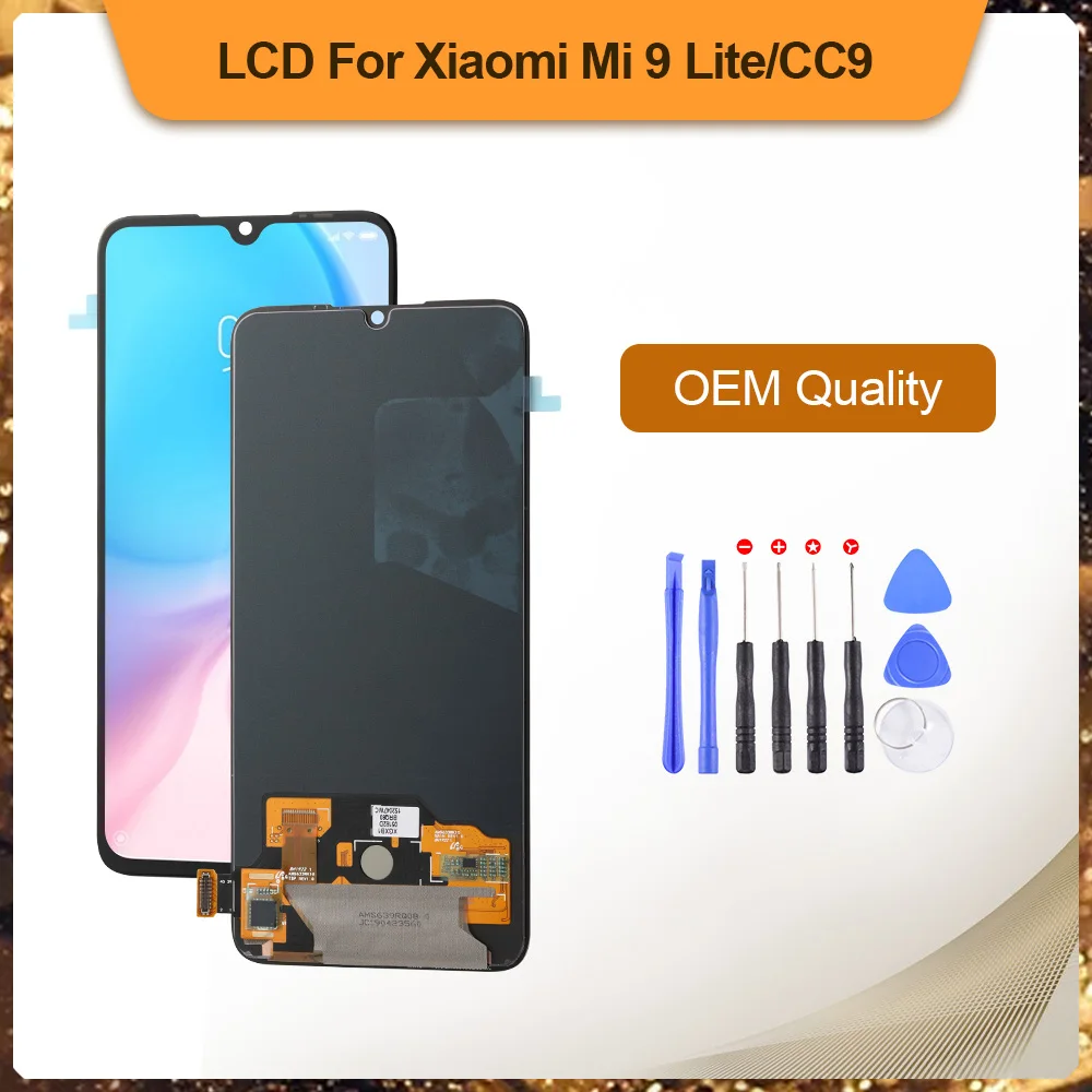 Amoled Display For Xiaomi Mi 9 Lite LCD For MI CC9 Touches Screen ...