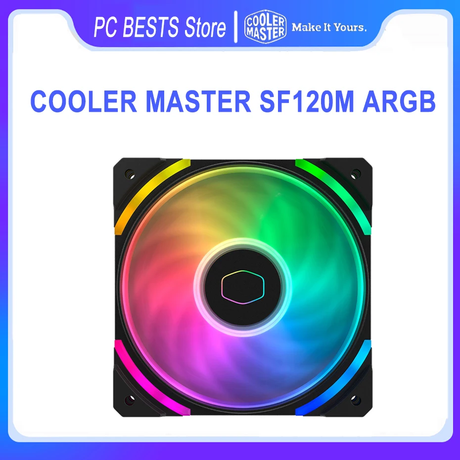 Cooler-Master-SF120M-ARGB-120mm-Computer-Case-Fan-4Pin-PWM-CPU-Cooler ...