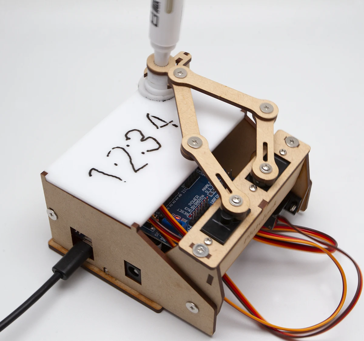 For-Arduino-New-Plotclock-Small-Cheap-Clock-Model-Motor-Wooden-Diy ...