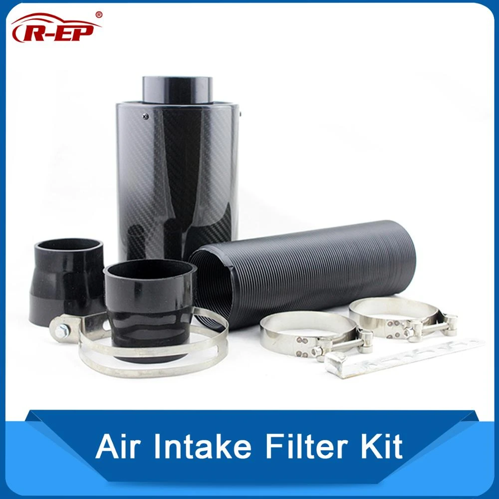 R EP Air Intake Filter Kit 76mm/3inch Cold Air Universal Car Intake ...