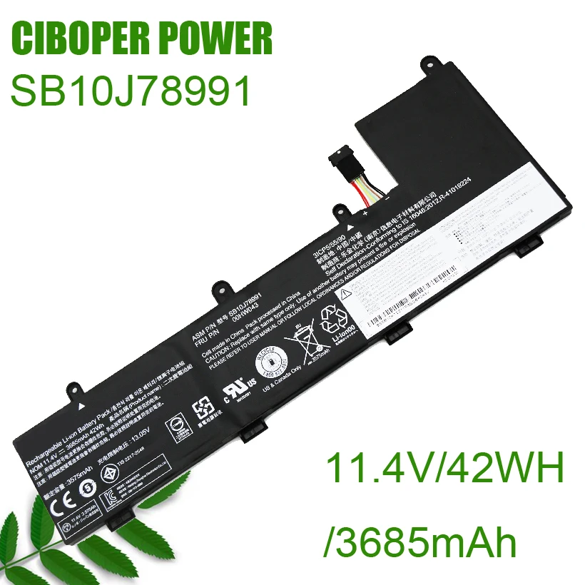 Laptop Battery 00HW042 00HW043 00HW044 01AV442 SB10J78991 For Yoga 11E ...