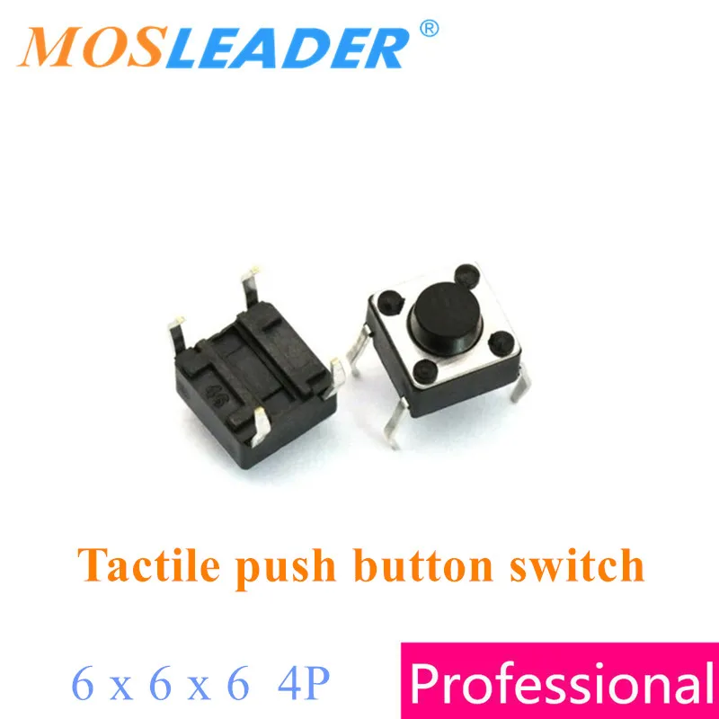 Mosleader 6x6x6 1000pcs 4p Tactile Tact Push Button Micro Switch ...