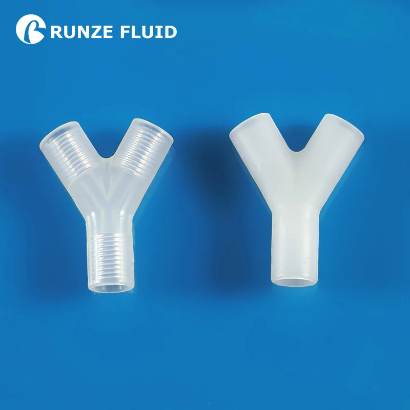 플랜지 피팅과 일치하는 내식성 PTFE Y 조인트 내부 스레드|hose adapter|plastic tube ...