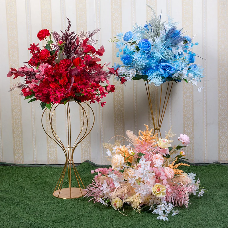 Artificial Silk Flower Ball Flower Rack For Wedding Centerpiece Home ...