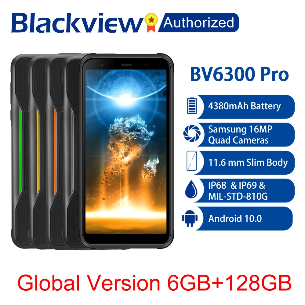 BLACKVIEW BV6300 Pro IP68 Wasserdichte Robuste Telefon Helio P70 6GB ...
