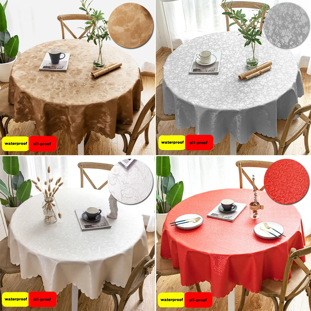 Round-Tablecloth-PVC-Waterproof-Antifouling-Cover-Outdoor-Dining-Table ...