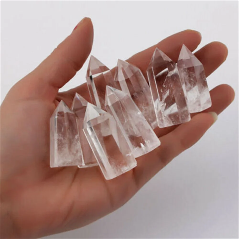 30-40mm Natural Clear Quartz Crystal Wand Point Obelisk Rock Energy ...