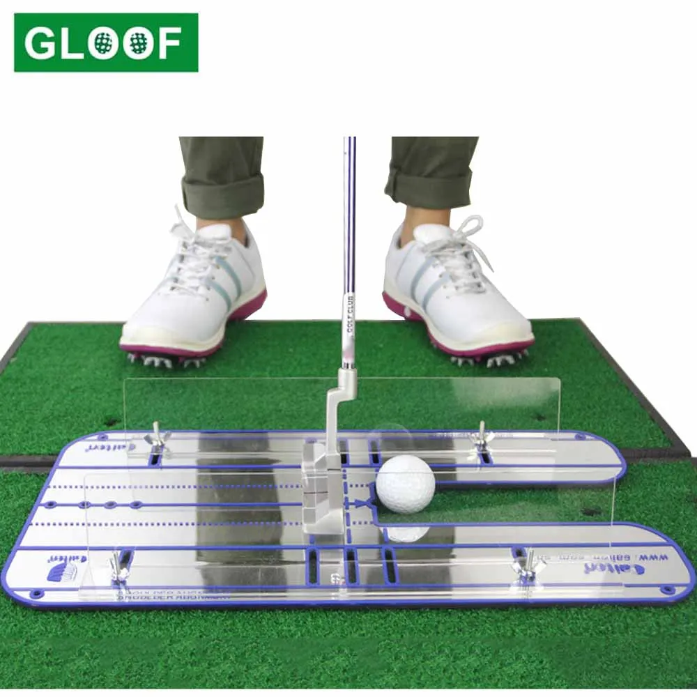 Golf-Putting-Alignment-Mirror-with-Putting-Cup-Combo-Portable-Swing ...
