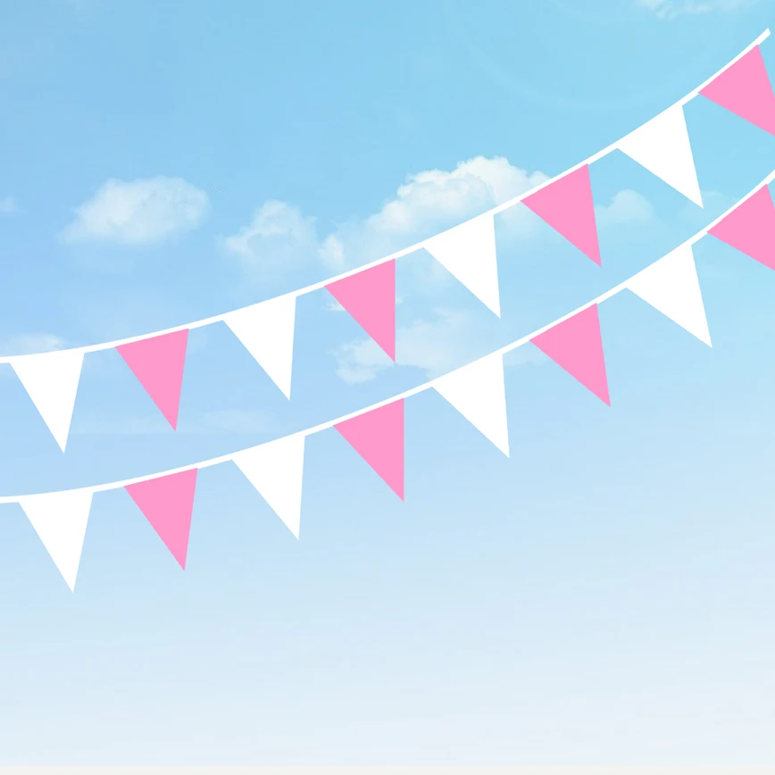 Pink Triangle Banner Clipart