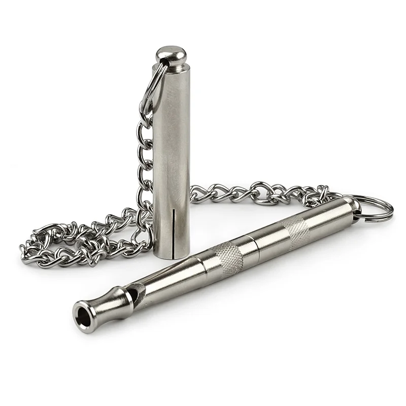 Long Brass Pet Whistle Can Adjust Sound Dog Whistles Dogs Train Whistle ...