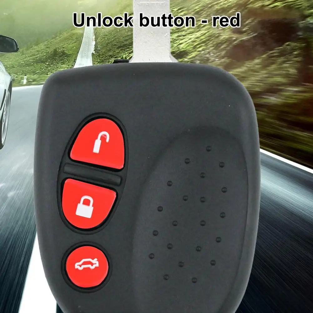 3pcs/set Car Key Button Lock/unlock/trunk Red Remote Key Button Cover ...