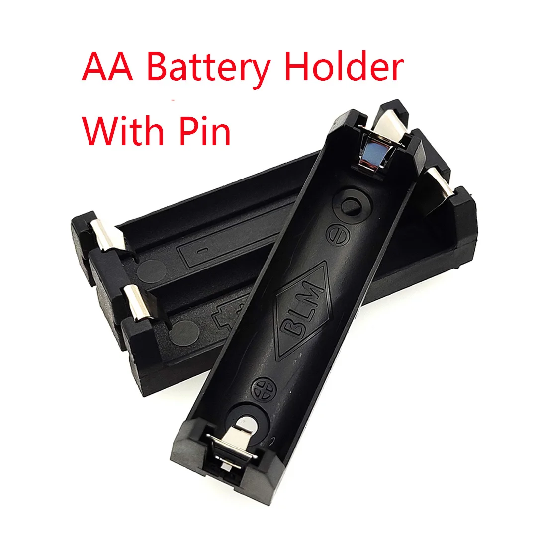NEW AA Battery Box SMT SMD With Pin AA Battery Holder 14500 Battery ...
