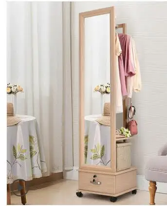 Clothes Mirror Cloakroom All-body Ground Mirror Simple Modern Living ...
