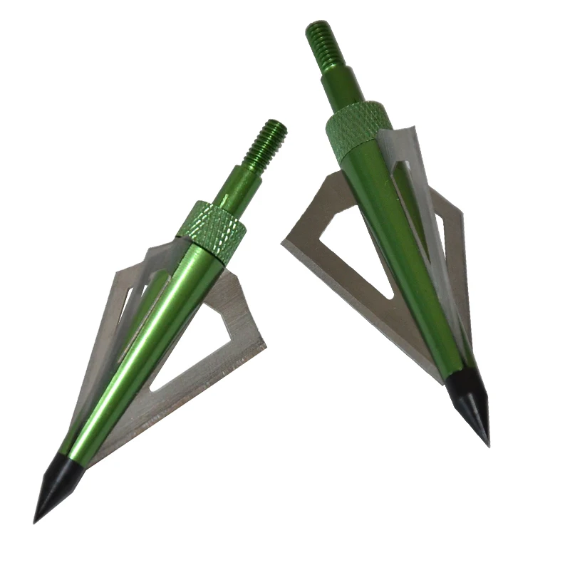 Arrowhead 6pcs 125 grain Feicui 3 Blades Sharp Stainless Steel Thread ...