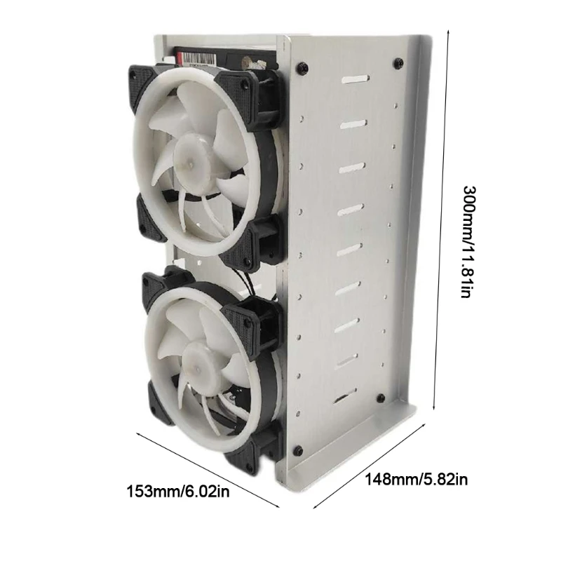 R58A 10 Bay Hard Drive Cage 3.5in Rustproof Hard Drive Tray Rack ...
