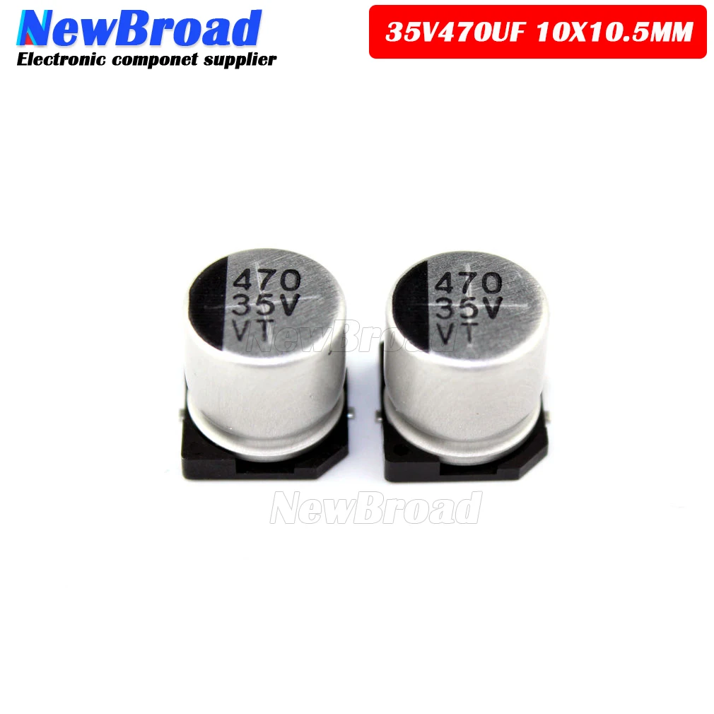 10PCS SMD Aluminum Electrolytic Capacitor 35V470UF 10*10.5MM 470UF35V ...