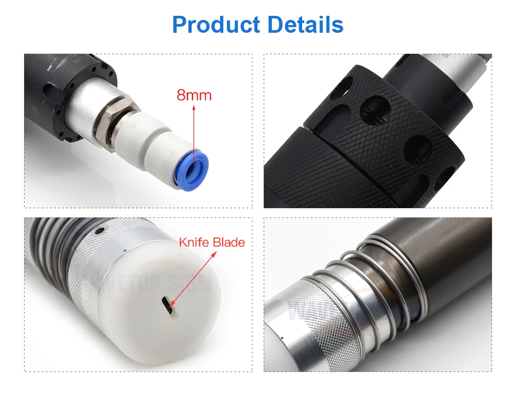 WaveTopSig CNC Pneumatic Oscillating Vibrating Knife Tool Vibrating K ...