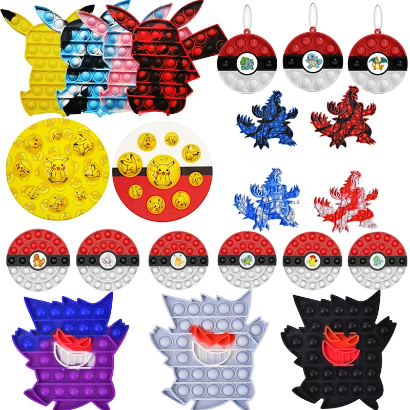 Fidget Toys Pokemon Pikachu Reliver Pop it Anti Stress Charizard Autism ...