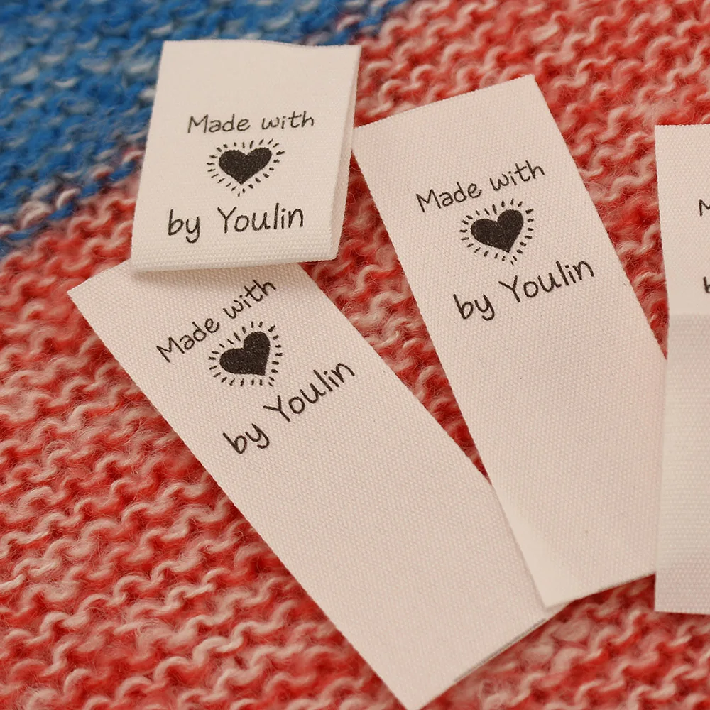 Personalized-Tags-Logo-Fold-Fabric-Labels-Custom-Various-Lengths-Sewing ...
