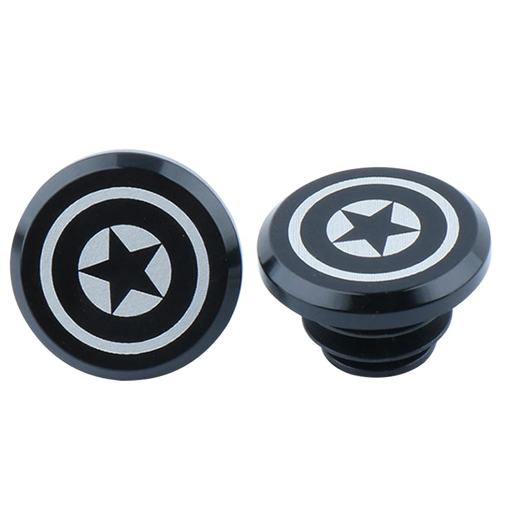 GUIDON,Black Astral--Embouts de guidon en alliage'aluminium, 2 pièces ...