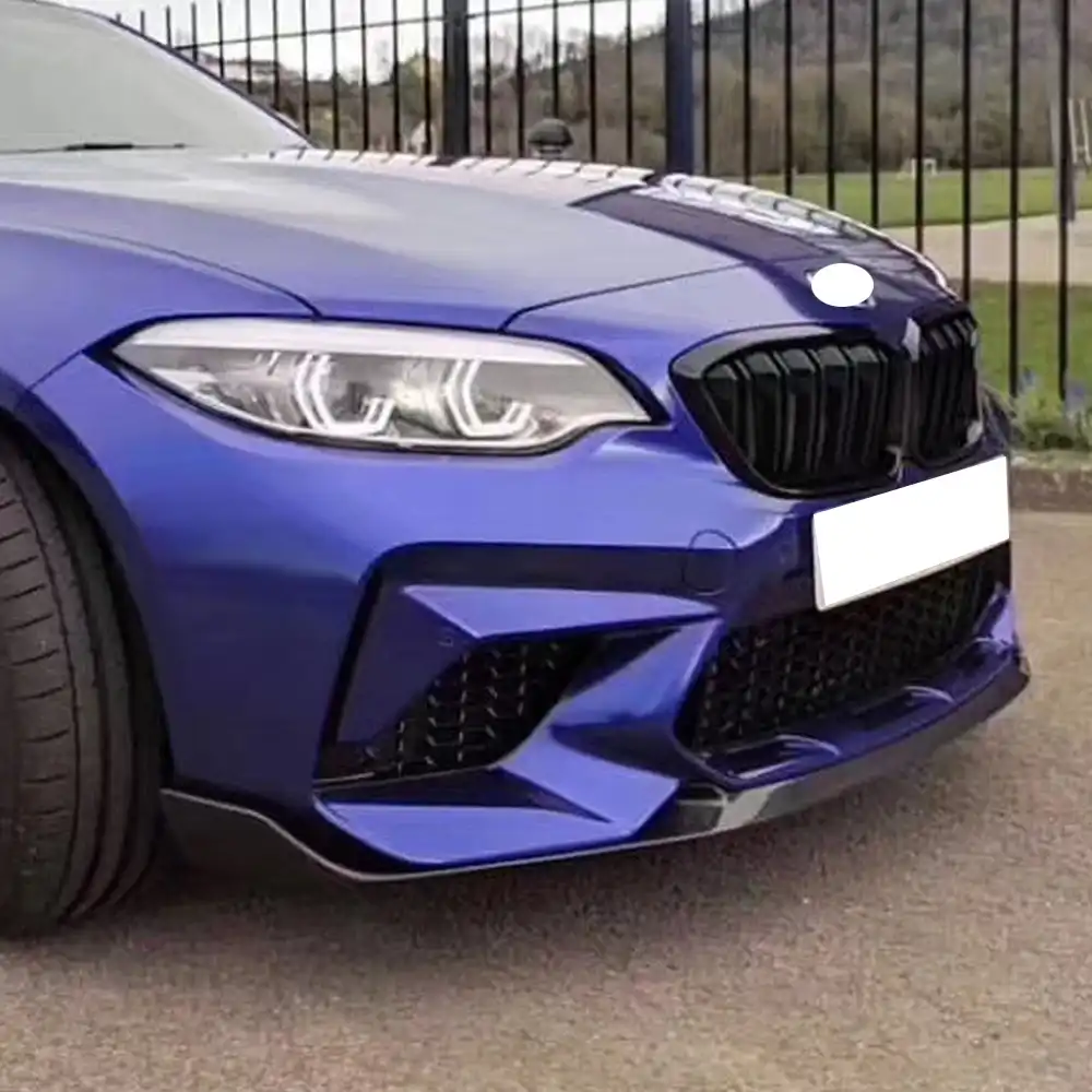 F87 M2 CS /competition style carbon fiber front lower lip splitter & MP ...