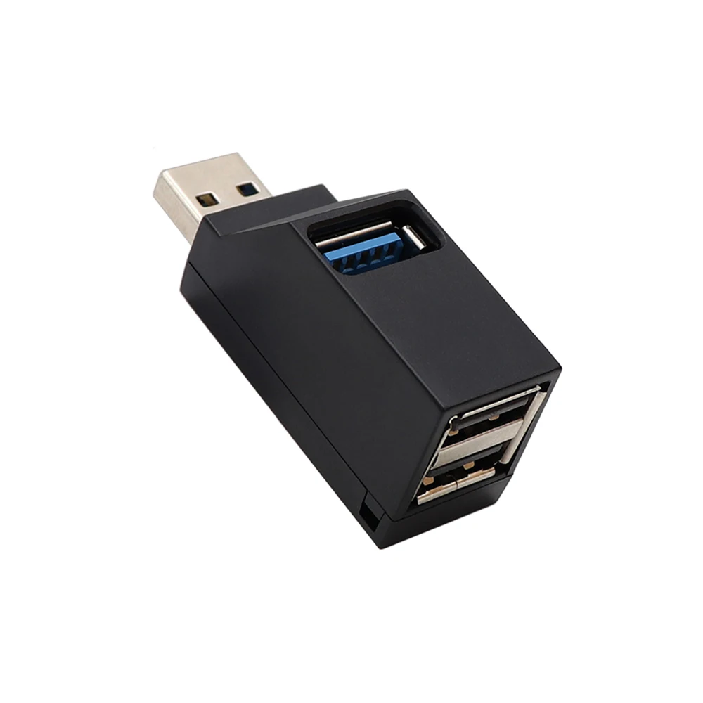 Concentrador de red USB 3,0 2,0, adaptador divisor Multi USB, Mini, 3 puertos de alta velocidad ...