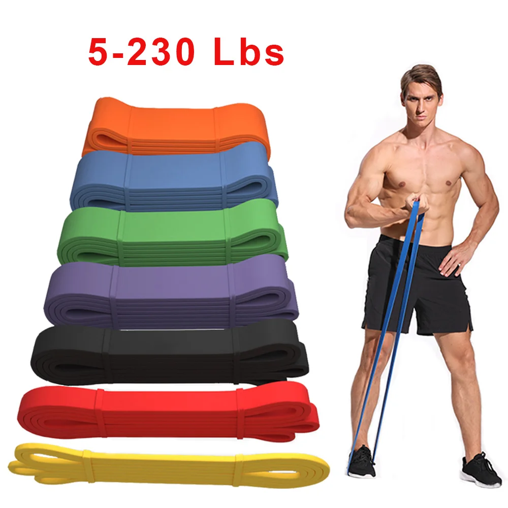 Resistance Bands Gym Home Fitness Rubber Expander Loop Strength Rubber ...