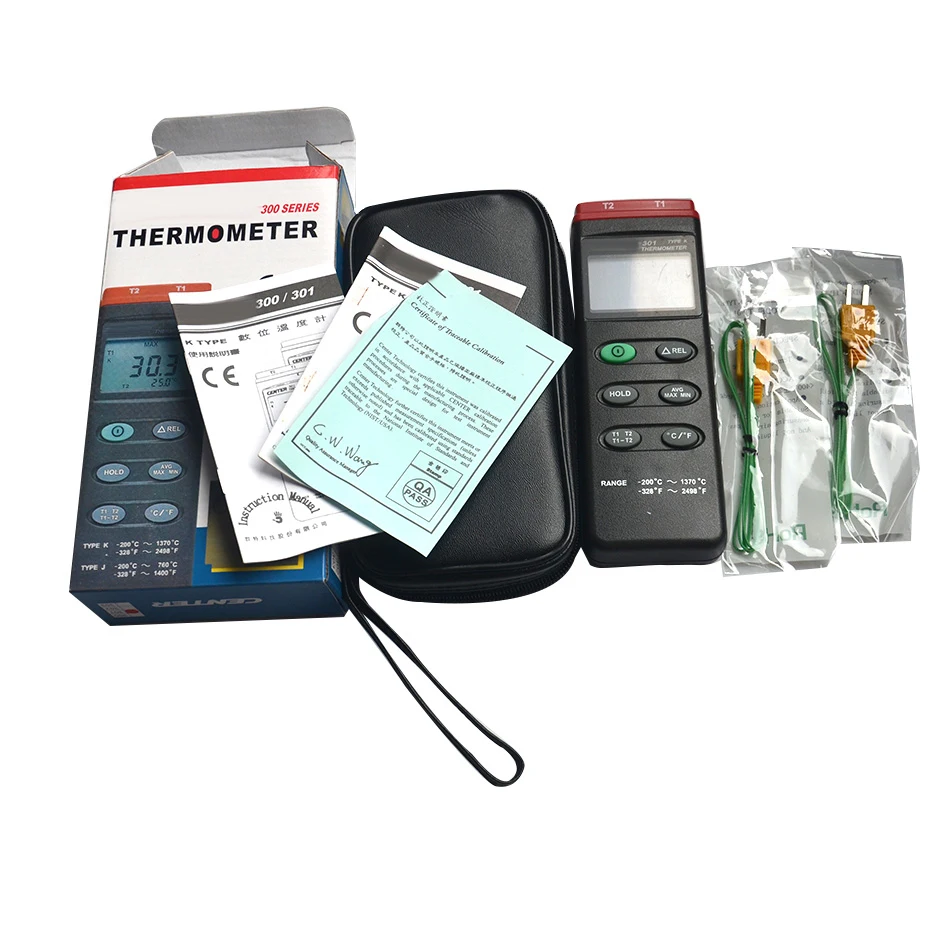 Center-301 Dual Inputs Pc Interface K Type Thermometer - Thermometer ...