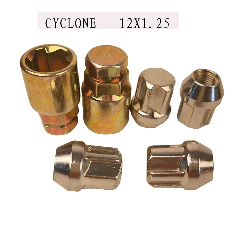 Car Auto Anti-theft Bolts Wheels Screw Lock M12x1.25 with Security Key ...