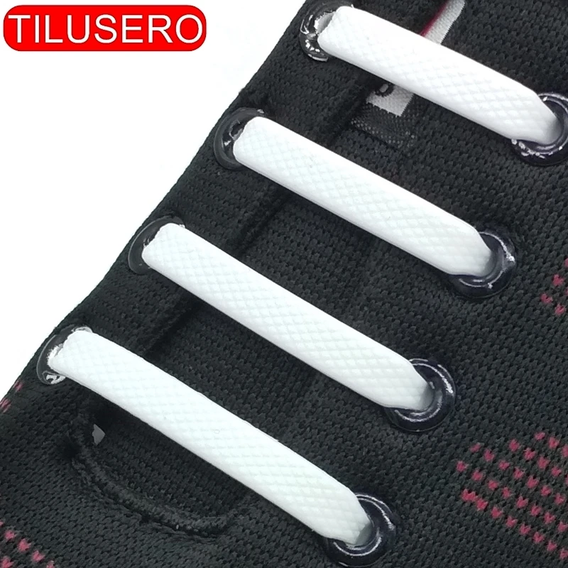 14pcs/lot Shoes Accessories Elastic Silicone Shoelaces Elastic Shoelace ...