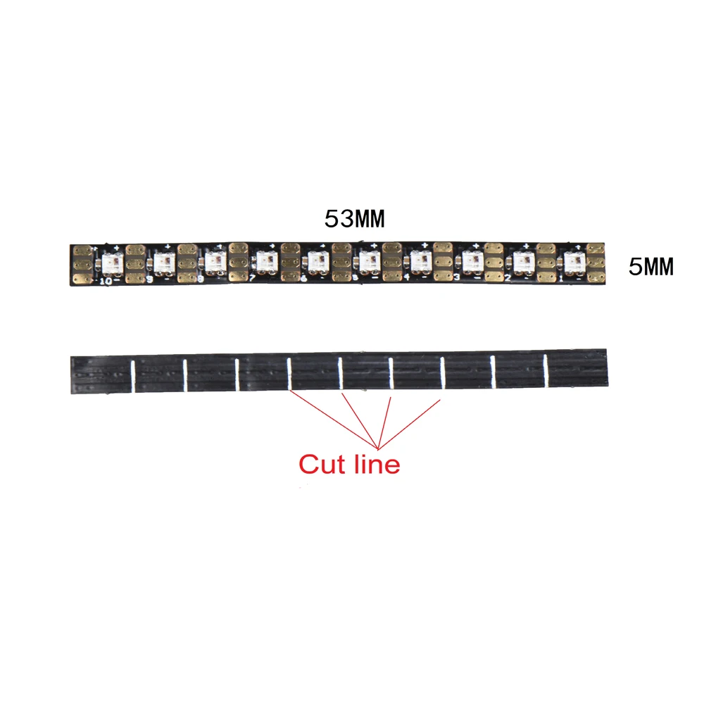300leds/m/ Ws2812c-2020 /led Addressable Pixel Strip;flexible/ Dc5v ...