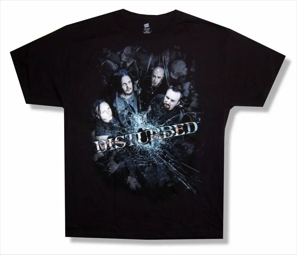 Disturbed Band Photo 2011 Tour Black T Shirt New Official Metal Group ...