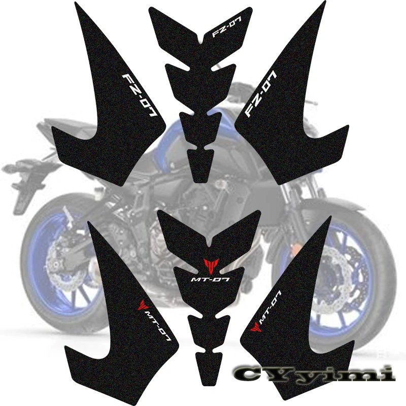 Tank-Pad-Sticker-For-Yamaha-MT-07-MT07-FZ07-FZ-07-2018-2019-2020 ...