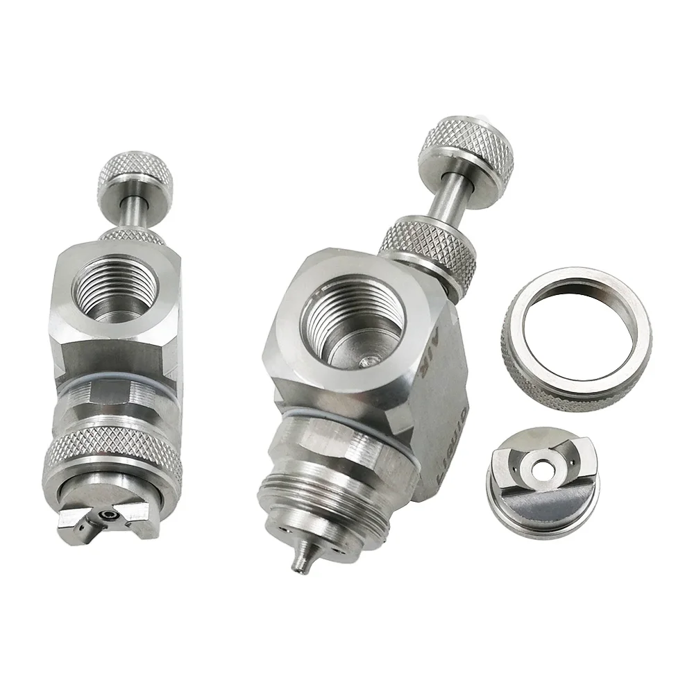 1/4 "조절 식 유속 SS304 공기 분무 노즐, 분무기 노즐, 안개 노즐, 정원 스프링클러, 분무기, 급수 키트|nozzle ...