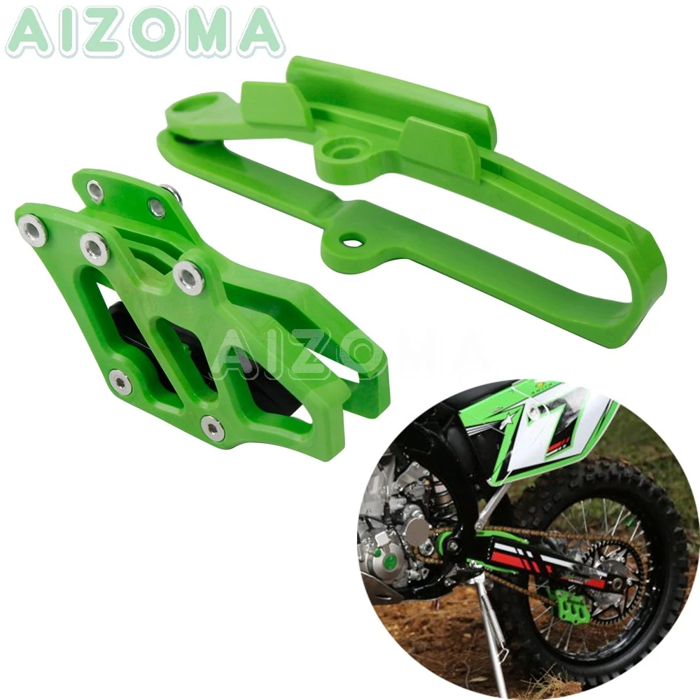 CHAIN SLIDER GUIDE KXF GREEN KAWASAKI KXF 250 450 06-08 KLXR 450 07-10 ...