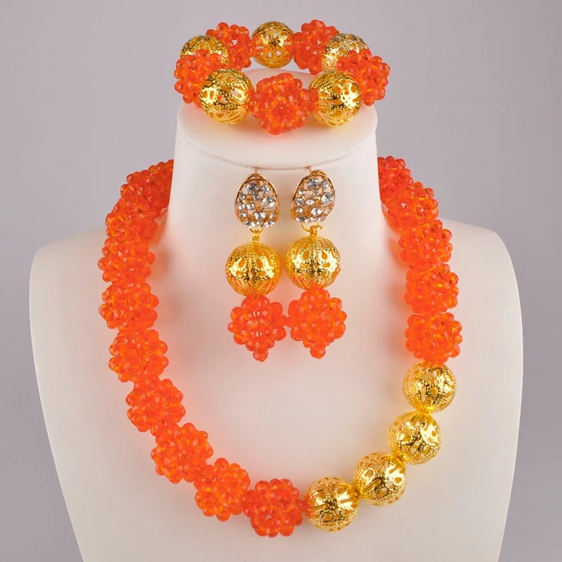 Разноцветные африканские бусы комплект ювелирных изделий нигерийские ...