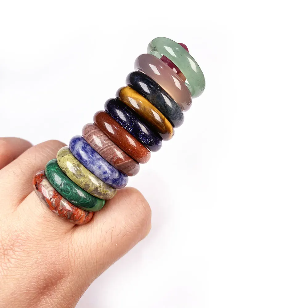 Natural-stone-rings-jewelry-a-diversity-of-stones-two-kinds-of-models ...
