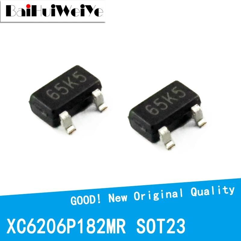 50pcs/lot Xc6206p182mr 65k5 1.8v Xc6206-1.8v Mosft Sot23 Sot-23 Smd New ...