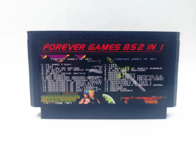 High Quality 852 in 1 8bit Game Card for Family video game console ...