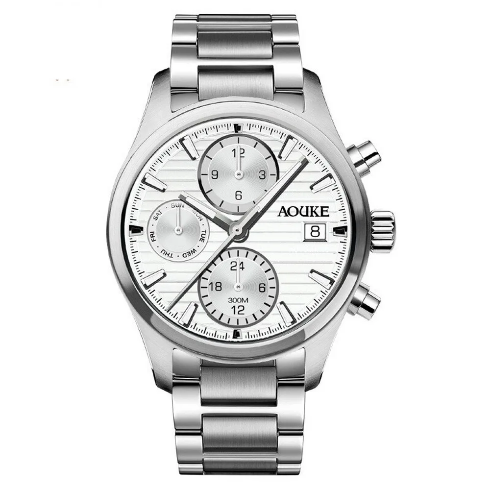 luxury watch menmens automatic wrist watches AOUKE man dress wristwatch 50m waterproof ...